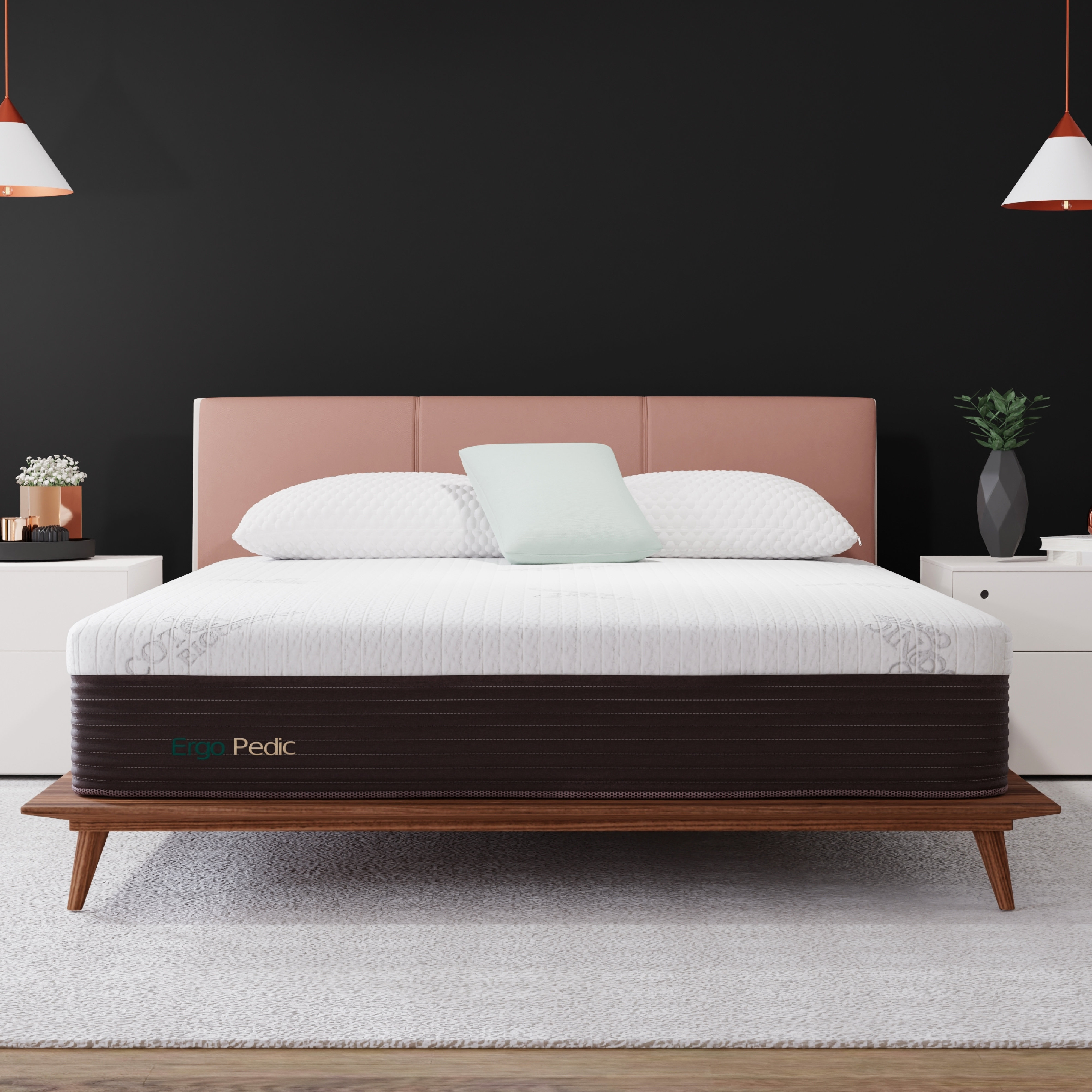 Ergo-Pedic Coppercloud Infused 10" Medium-Firm Memory Foam Mattress | Wayfair